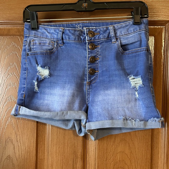 No Boundaries | Shorts | Stylish Blue Distressed Denim Shorts | Poshmark